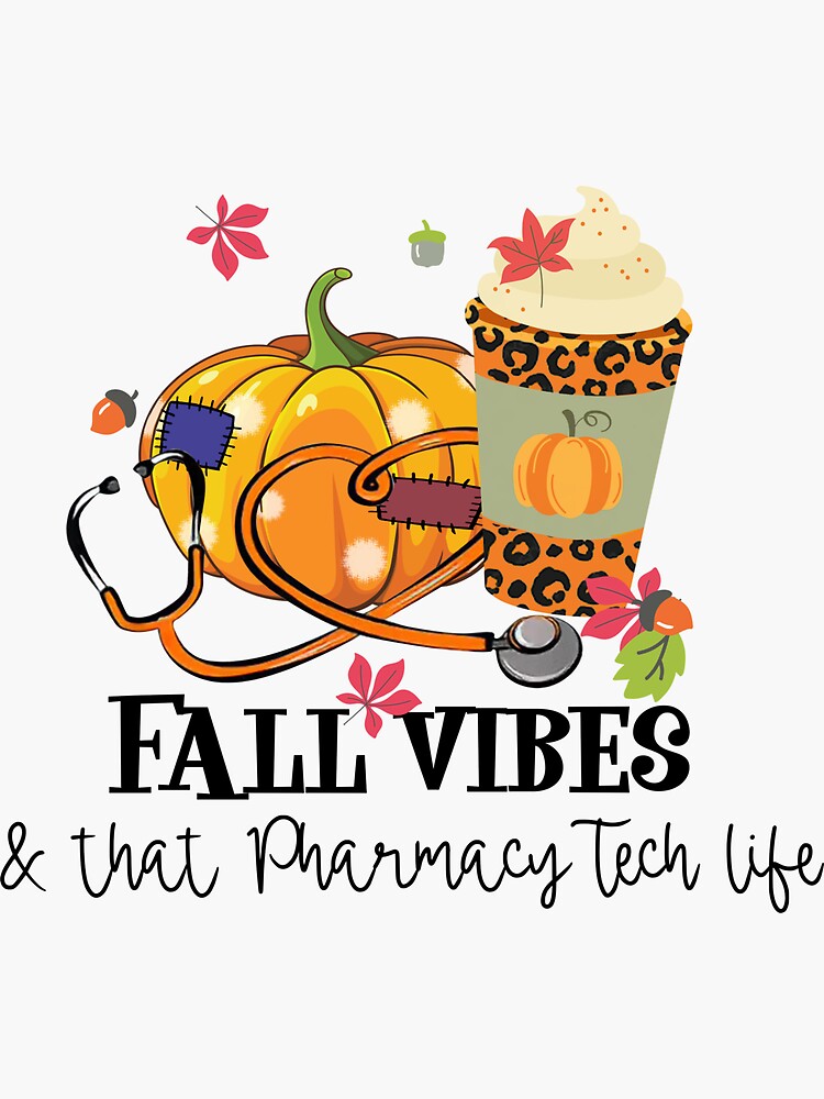 Pegatina «Fall Nurse Fall Vibes y esa vida de enfermera la época más ...