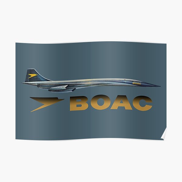 "Concorde BOAC" Poster by dudutbrito | Redbubble