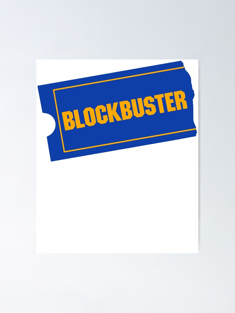 "Blockbuster Retro Logo Essential" Poster for Sale by JoelJ01 | Redbubble