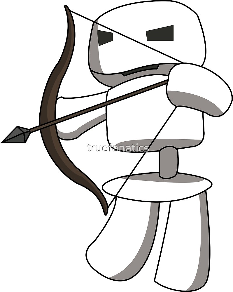 "Minecraft Skeleton Archer" by truefanatics | Redbubble