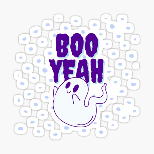 "Boo Yeah " Sticker for Sale by artcabra | Redbubble