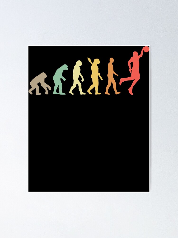 "Retro Basketball Evolution" Poster by GiacomoZ | Redbubble