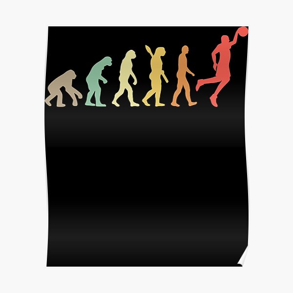"Retro Basketball Evolution" Poster by GiacomoZ | Redbubble