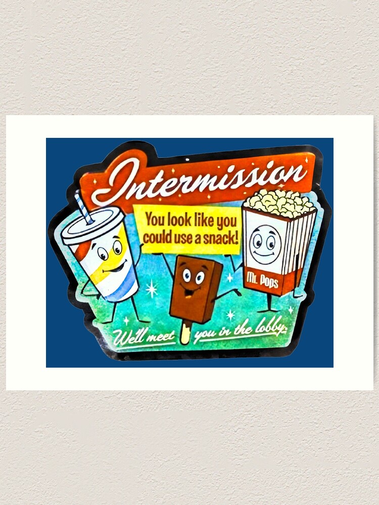 Lámina artística «NOS ENCONTRAREMOS EN EL LOBBY MOVIE INTERMISSION SIGN ...