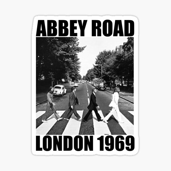 "Abbey Road" Sticker for Sale by Prabakim | Redbubble