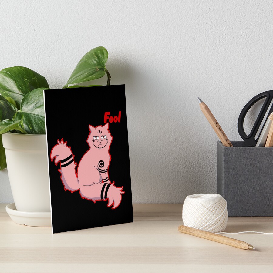 "Sukuna cat, jujutsu kaisen, Ryomen Sukuna" Art Board Print for Sale by ...