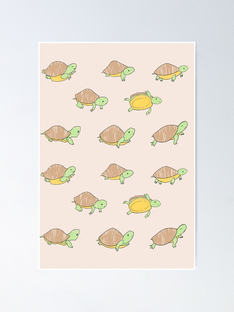 "Turtle Patten" Poster for Sale by lexi-evans | Redbubble