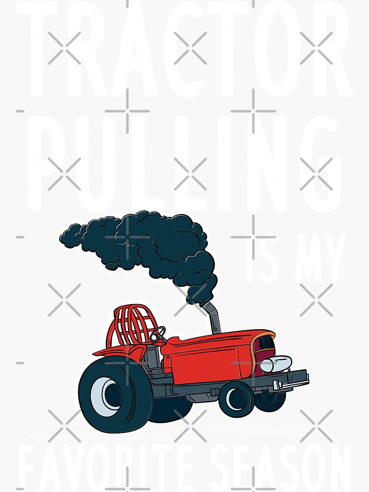 "Tractor Pulling Farm Worker" Sticker for Sale by Bricke | Redbubble