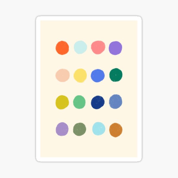 "Color swatches" Sticker by gigi-rosado | Redbubble