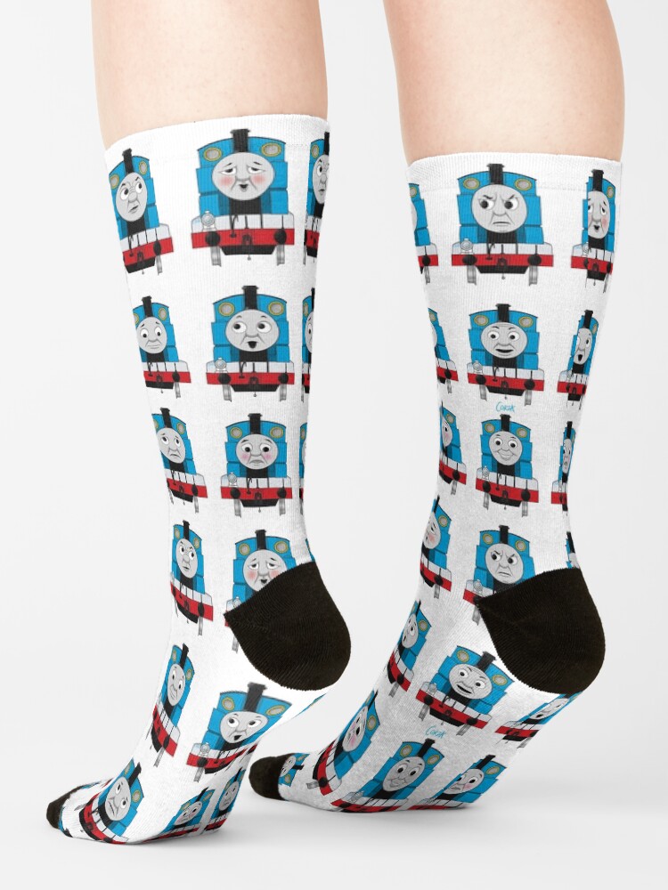 "The Many Faces of Thomas" Socks by corzamoon | Redbubble
