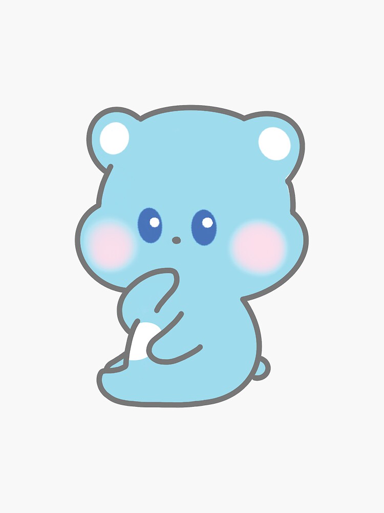 "Cutest Blue bear" Sticker by smile1902 | Redbubble