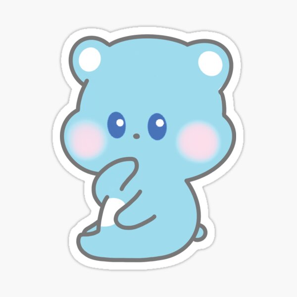 "Cutest Blue bear" Sticker by smile1902 | Redbubble