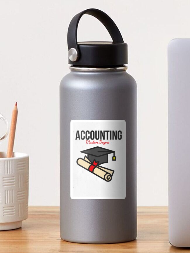 "Accounting masters degree" Sticker for Sale by Saratahirb | Redbubble