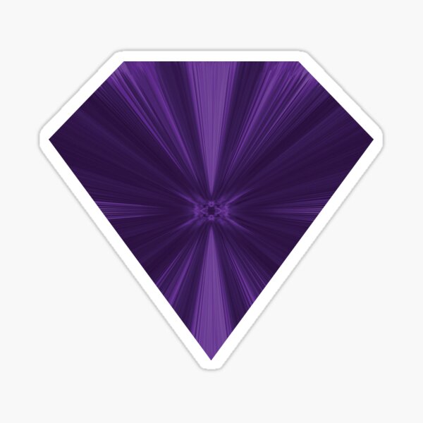 "Diamond Shape Purple Cristal " Sticker for Sale by PabloDigital ...