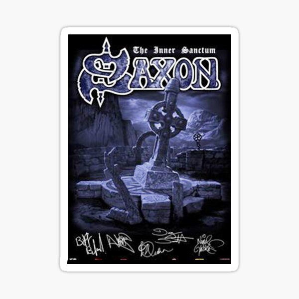 "sax05 English heavy metal band saxon" Sticker for Sale by mesSanchez00 ...