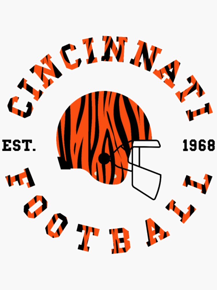 "Cincinnati Football Team" Sticker for Sale by Hispe00 | Redbubble