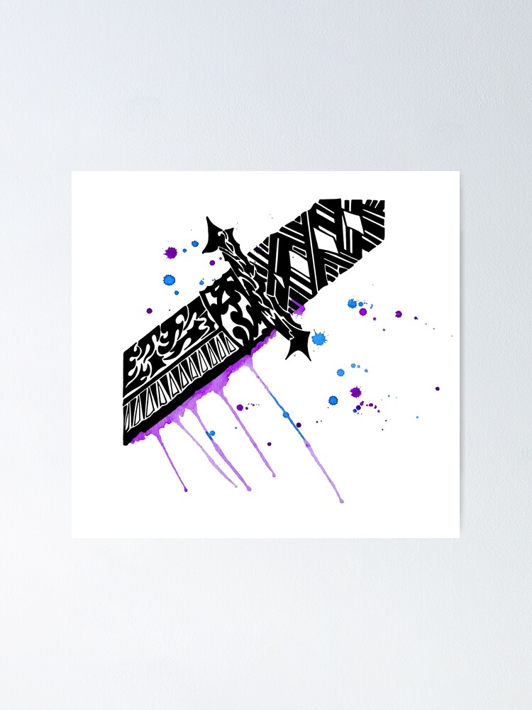 "Watercolor Katana Sword " Poster by ImportAutumn | Redbubble