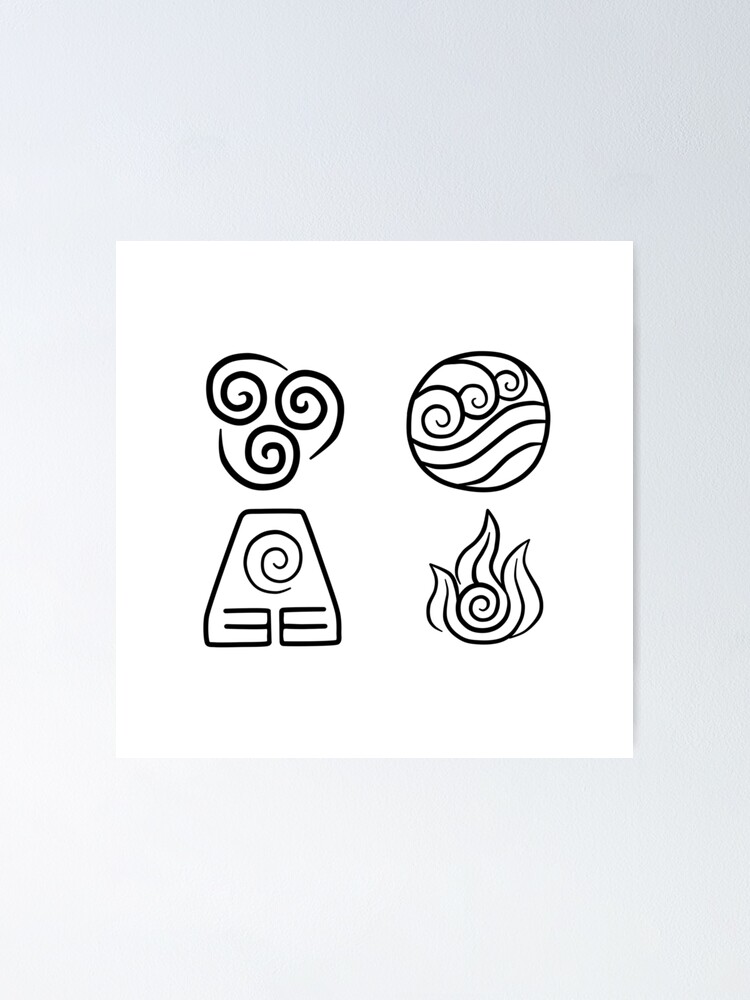"ATLA Avatar the Last Airbender " Poster for Sale by Zuckeruto | Redbubble