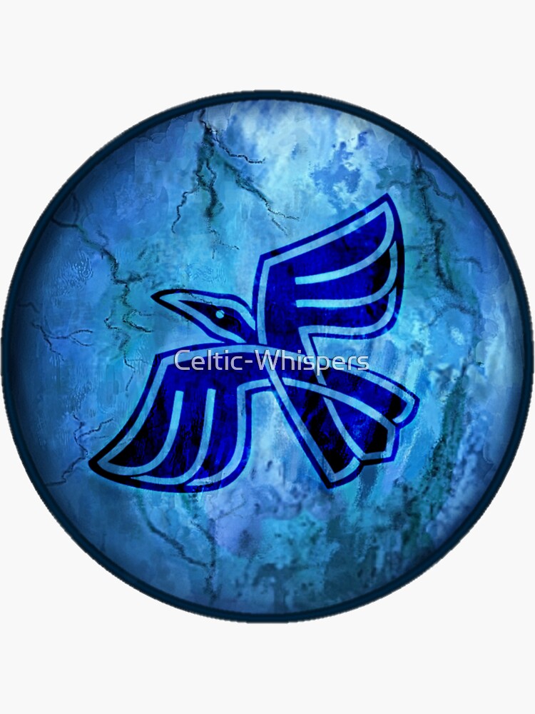 "Celtic Crow Symbol " Sticker for Sale by Celtic-Whispers | Redbubble