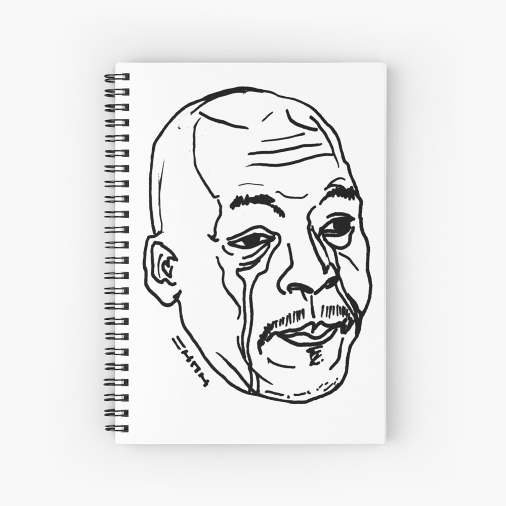 "Crying Meme" Spiral Notebook for Sale by sketchNkustom | Redbubble