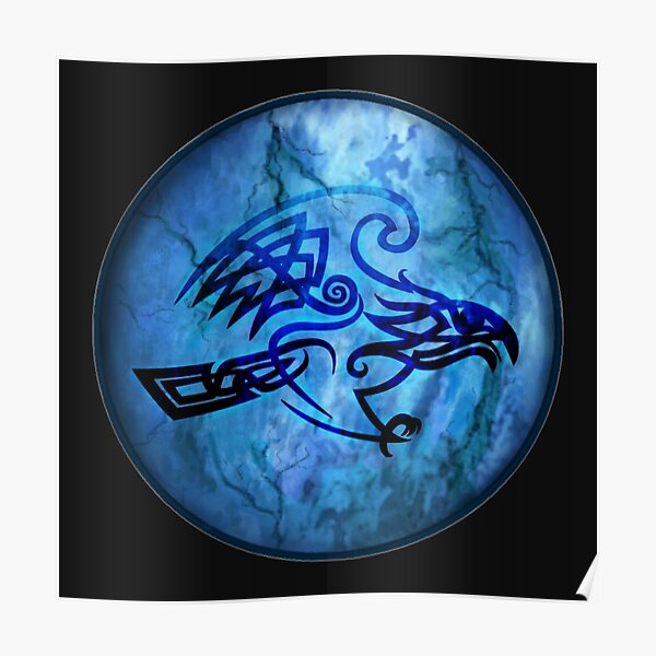 "Celtic Hawk Symbol " Poster for Sale by Celtic-Whispers | Redbubble
