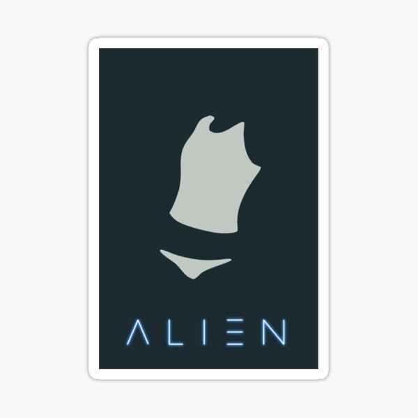 "Alien movie poster" Sticker by xerhino | Redbubble