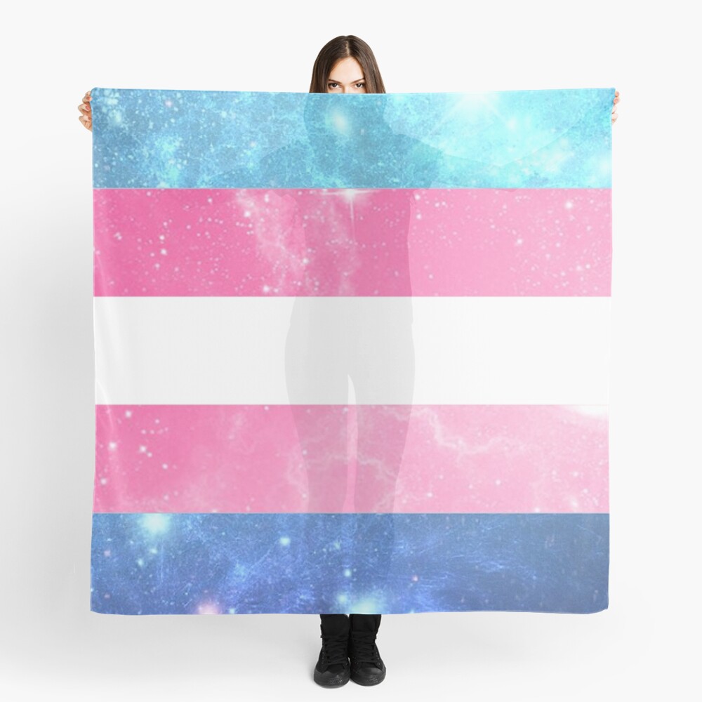"Trans Flag - LGBTQ Galaxy" Scarf for Sale by qshiner | Redbubble