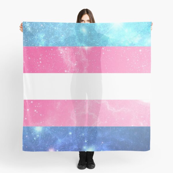 "Trans Flag - LGBTQ Galaxy" Scarf for Sale by qshiner | Redbubble