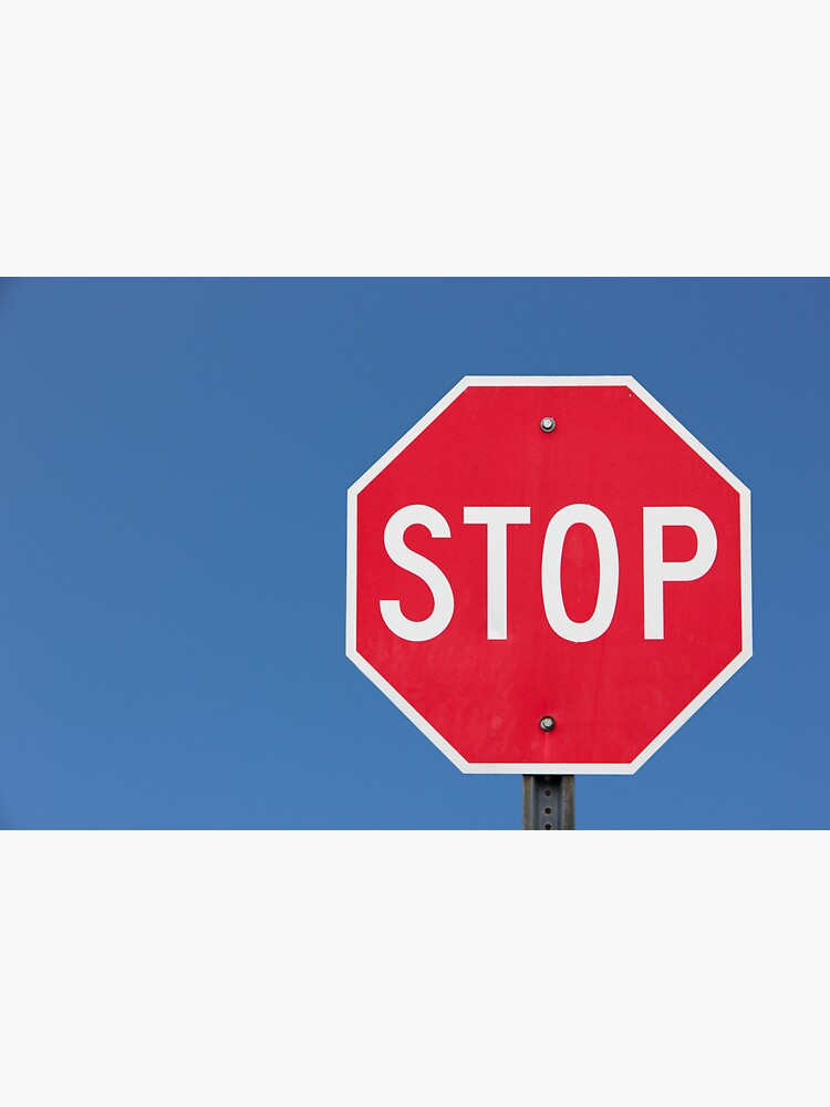 "STOP traffic sign" Sticker for Sale by tajart | Redbubble