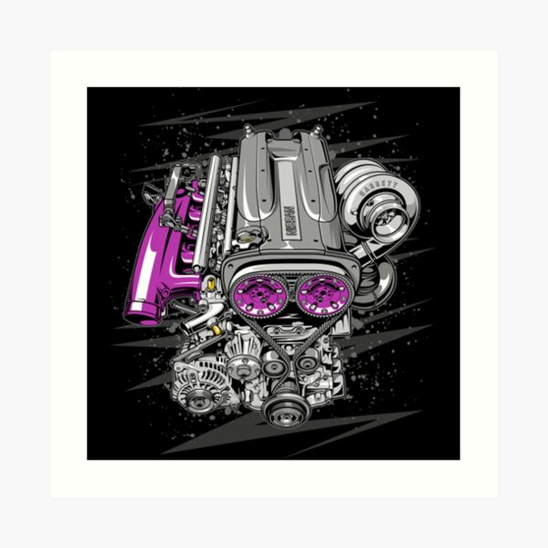 "Nissan's RB26 Engine " Art Print for Sale by Nathanlthe | Redbubble