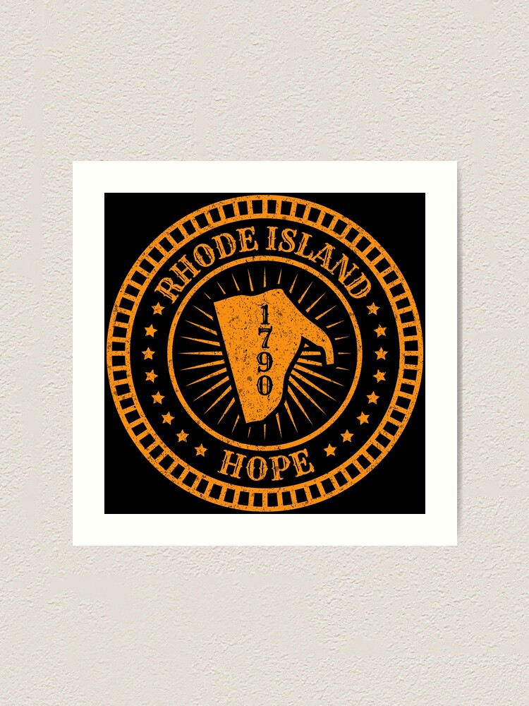 "Rhode Island State - RI Slogan Motto Map Hope - The Ocean State Little ...