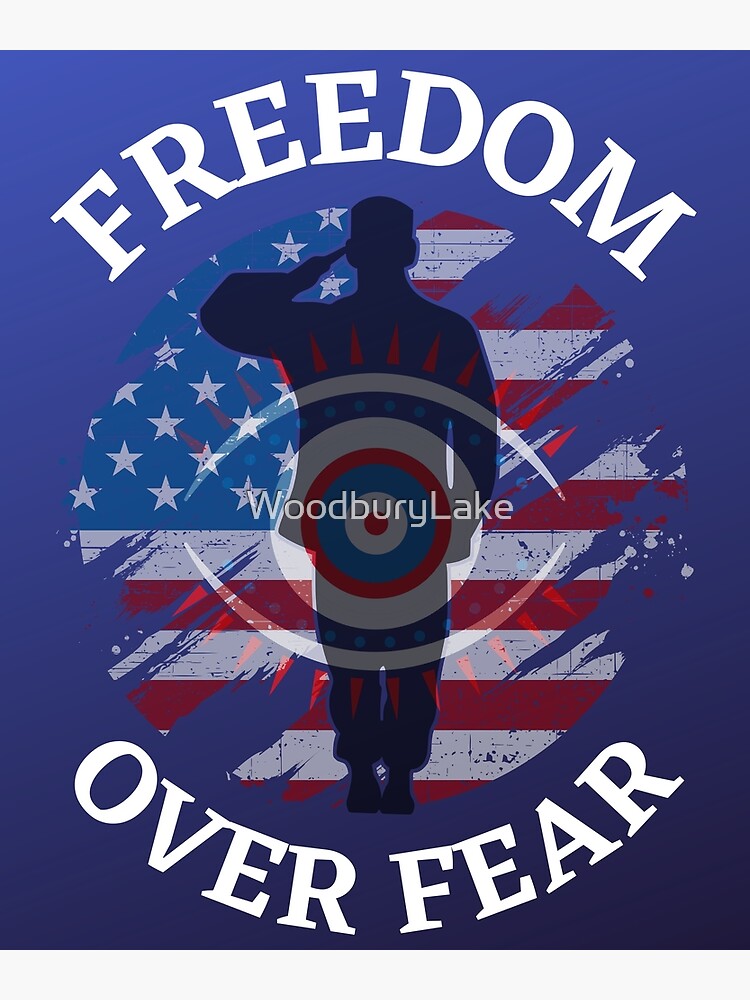 "Freedom Over Fear Truth Over Lies" Poster for Sale by WoodburyLake ...