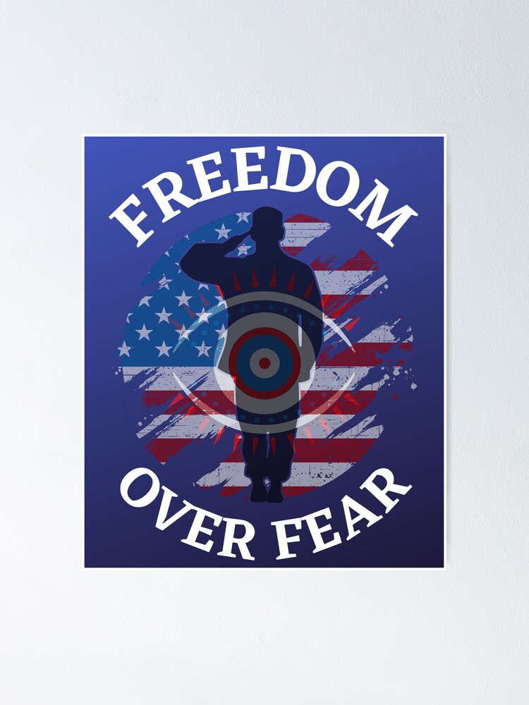 "Freedom Over Fear Truth Over Lies" Poster for Sale by WoodburyLake ...