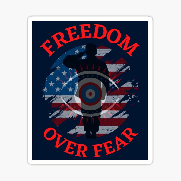 "Freedom Over Fear Truth Over Lies" Sticker for Sale by WoodburyLake ...