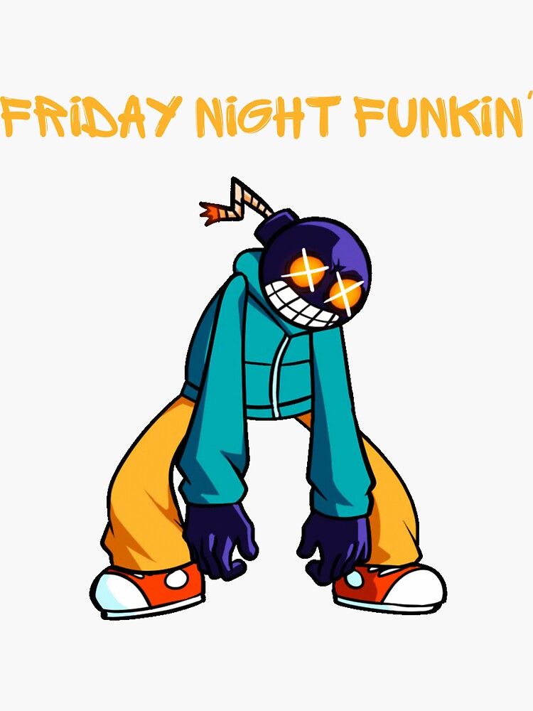 "Whitty Friday Night Funkin' | FNF Mod" Sticker for Sale by D-Shirt ...