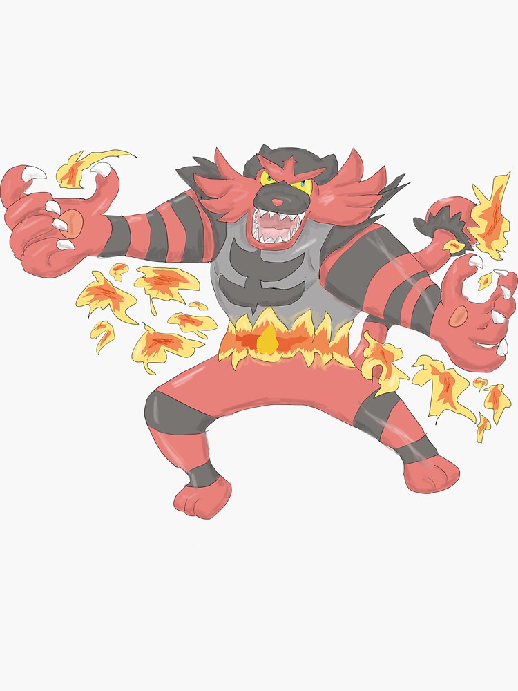 Sticker « Incineroar », par Megalos | Redbubble