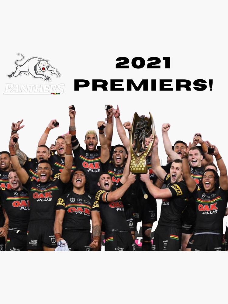 "Penrith panthers 2021 premiers!" Sticker for Sale by StylezbySarah ...