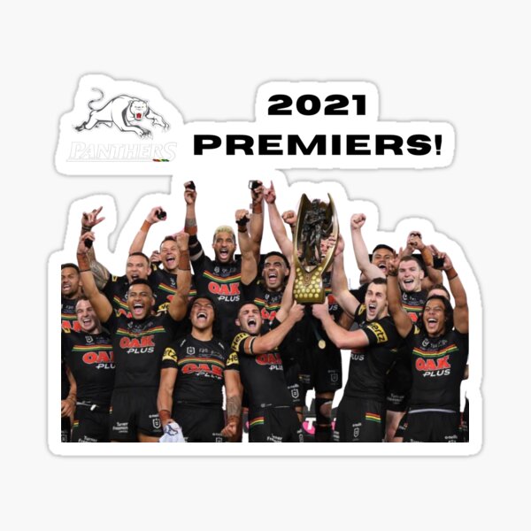 "Penrith panthers 2021 premiers!" Sticker for Sale by StylezbySarah ...