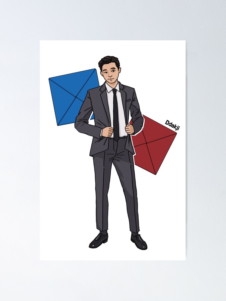 "ddakji man" Poster by 2929shop | Redbubble