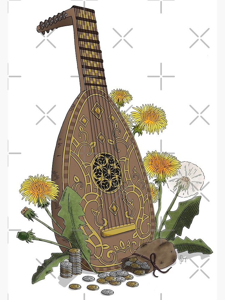"Dandelion / Jaskier / priscilla lute" Art Print for Sale by ...