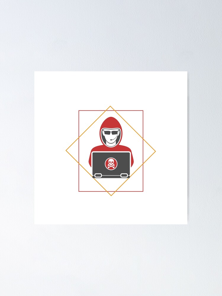 "Vintage Cyber Crime with Set Logos Hacker Spy Design" Poster for Sale ...