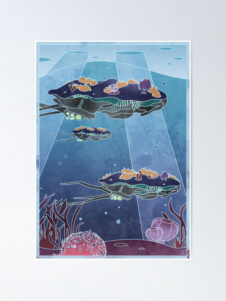 "Reefback Leviathan" Poster for Sale by TornadoTwist | Redbubble