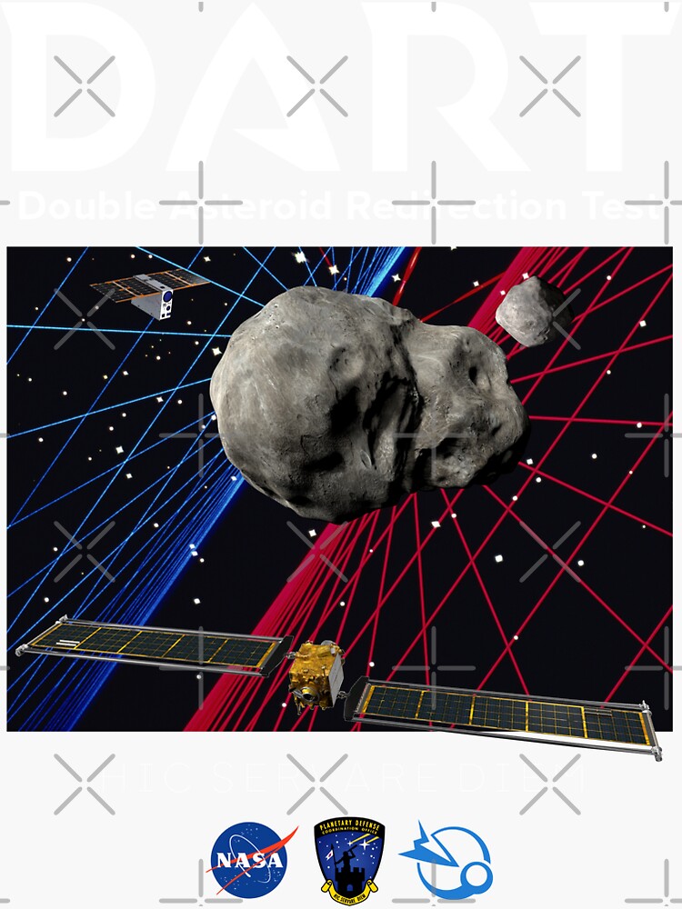 "DART Double Asteroid Redirection Test" Sticker by marboywonderboy ...