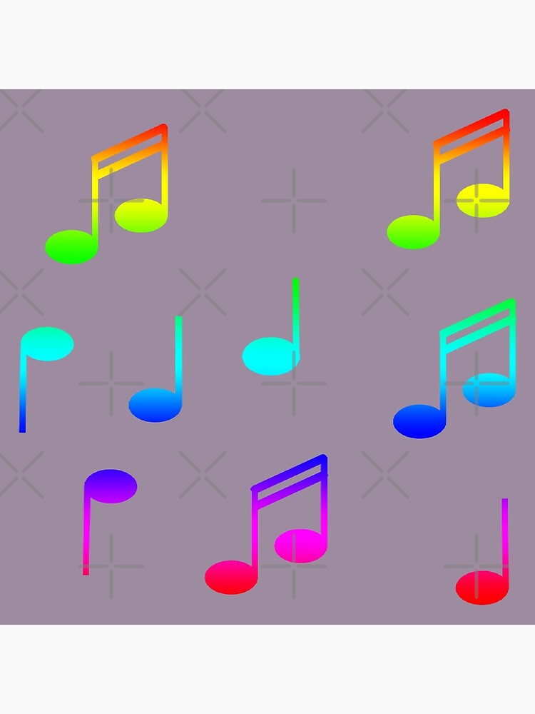 "Colorful Rainbow Music Notes pack" Poster for Sale by IrinchiDE ...
