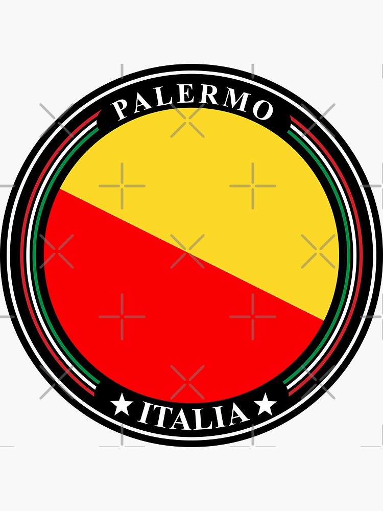 "Palermo Italy Flag" Sticker for Sale by T-warrior | Redbubble