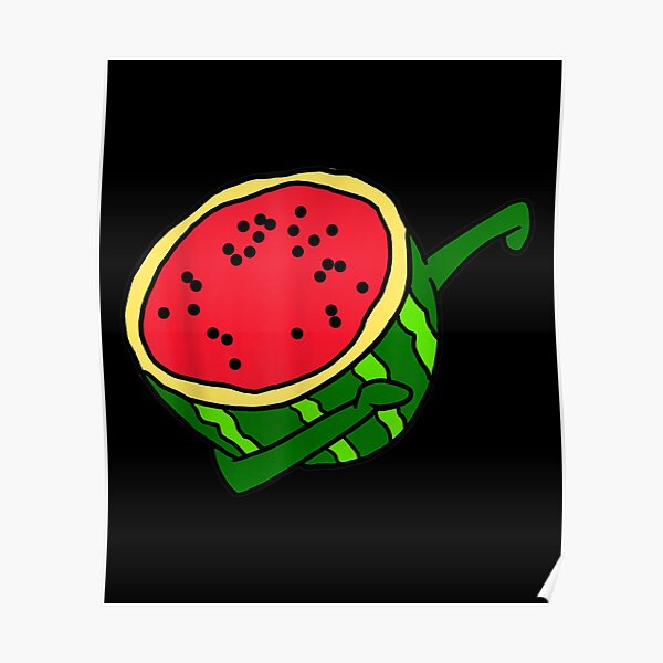 "Dabbing Watermelon Dab Dance Summer Fruit Pun" Poster by maudean ...