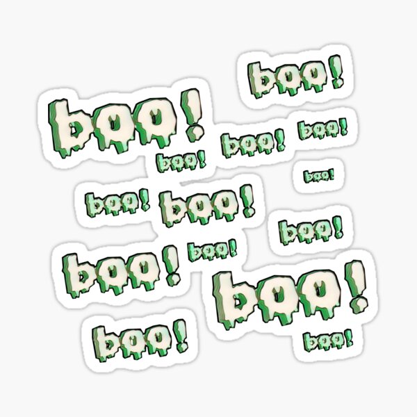 "BOO!!!" Sticker by Kawaii85 | Redbubble