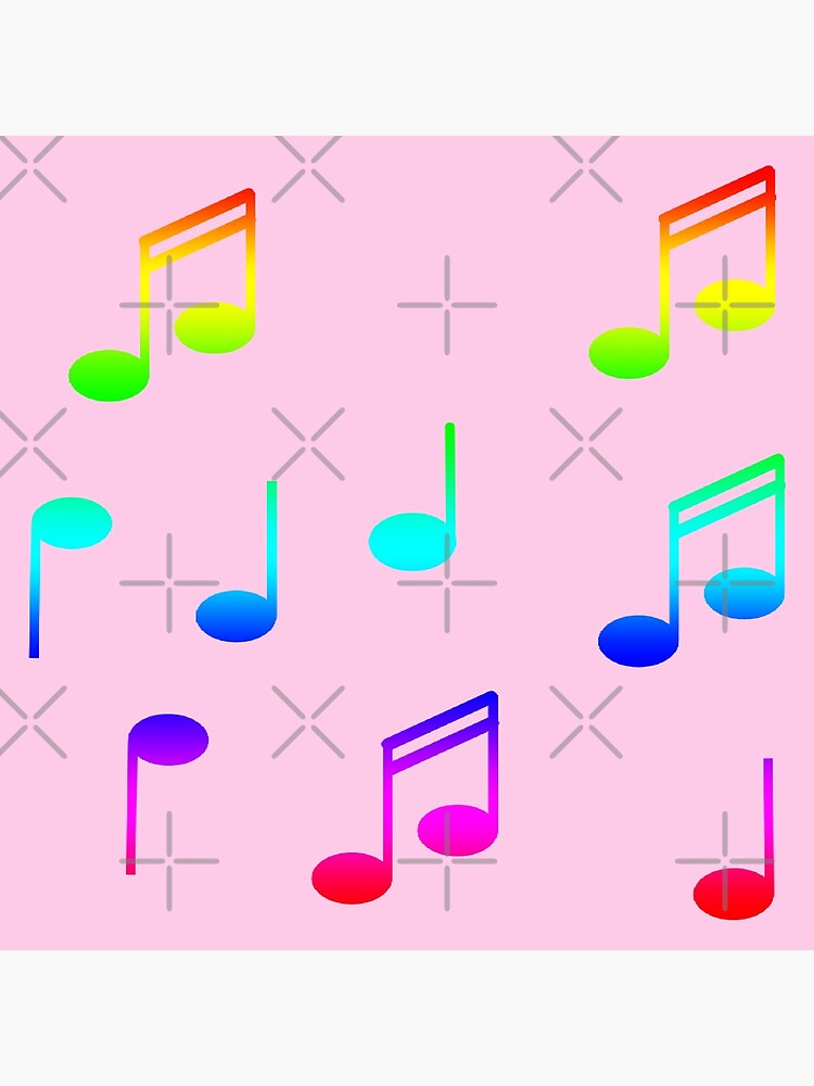 "Kopie von Colorful Rainbow Music Notes pack" Poster for Sale by ...