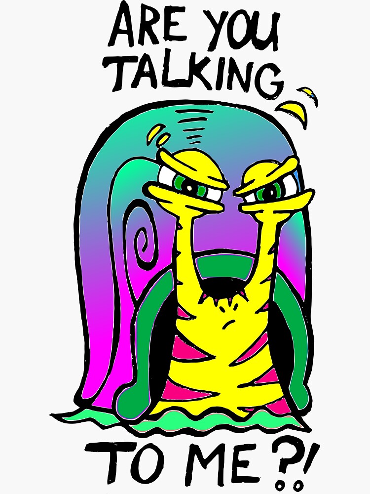 "Grumpy Snail - Are you talking to me ?!" Sticker for Sale by CeliaFc ...