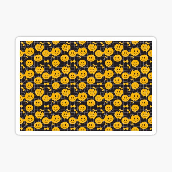 "Psychedelic smileys" Sticker by ParnevaT | Redbubble